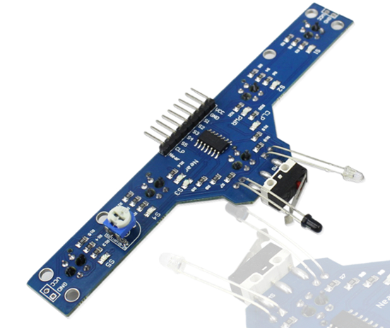 Mengenal Lebih Dekat Sensor Garis (Line Tracker) BFD-1000 5 Channel ...